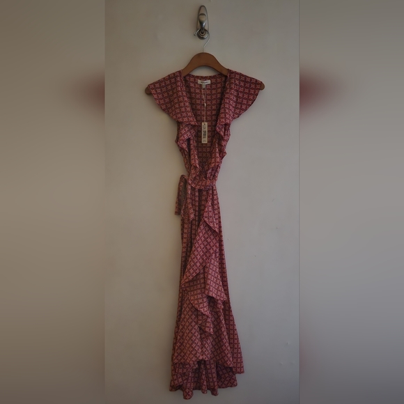 Max Studio | Dresses | Max Studio Geometric Print Wrap Dress | Poshmark